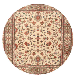 Ahgly Company Indoor Rectangle Traditional Area Rugs, 3' Round ...