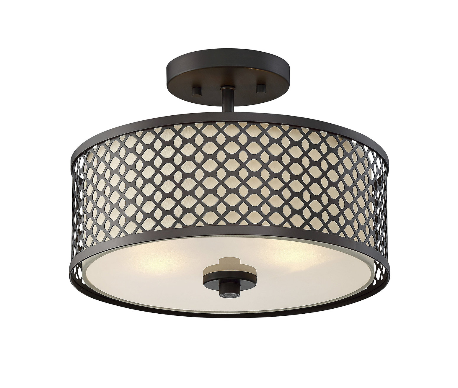 Beautiful Things Lighting Rustica 2 Light Semi Flush 42052 ...