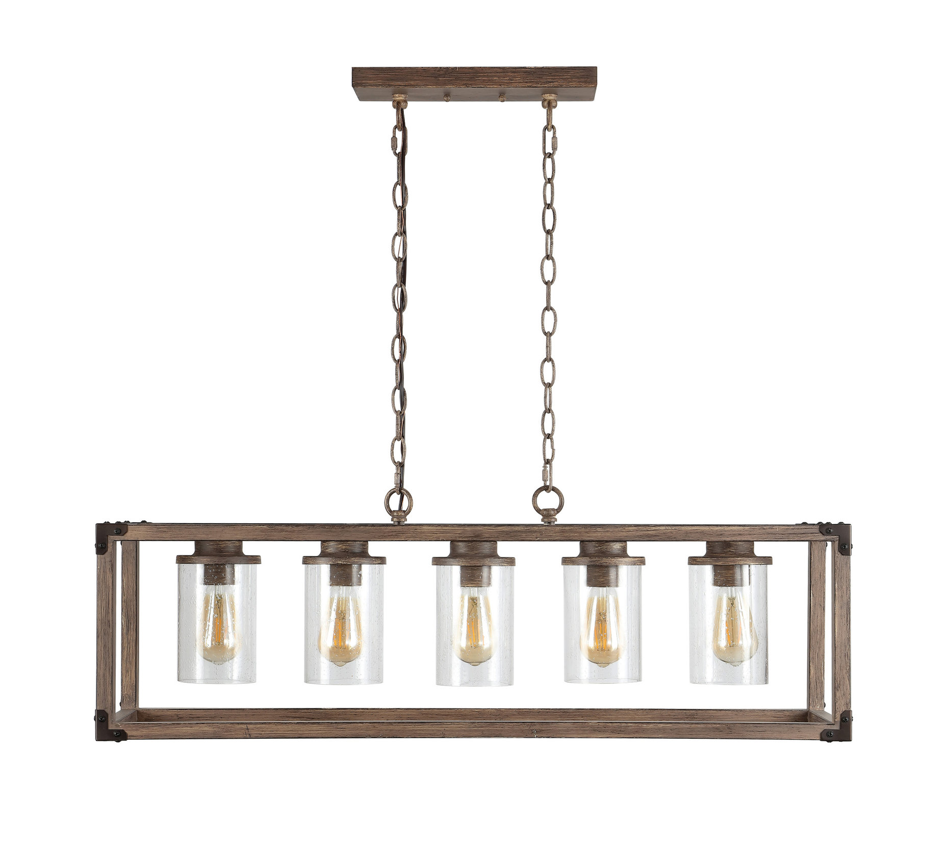 JONATHAN Y Lighting JYL7478 Zeniba 5 Light 36"W LED Chandelier ...