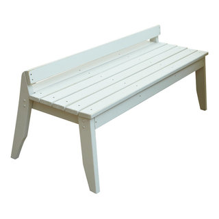 Plaza 3-Seat Bench No Back, Natural, 55.5W x 24D x 22H - Transitional ...