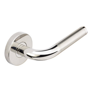Vienna Lever Tubular Passage, Split Finish Polished/Satin Stainless ...