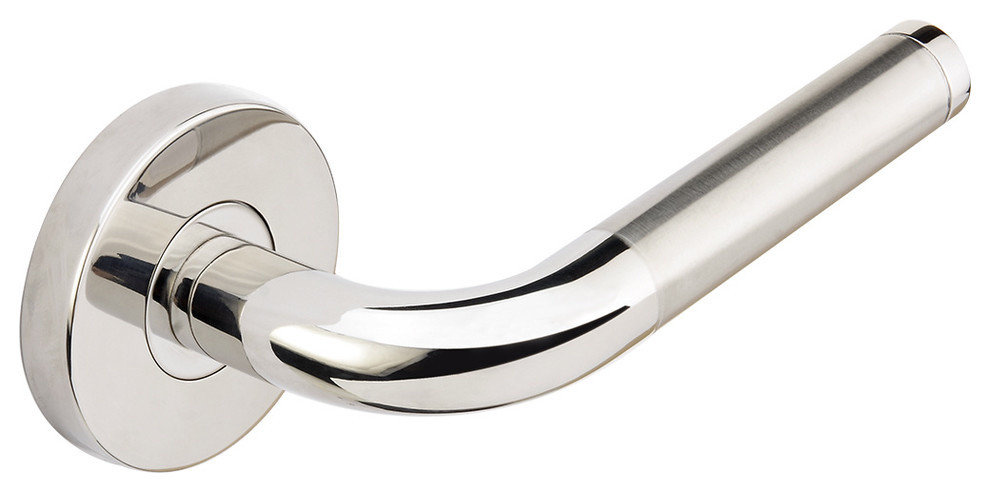Vienna Lever Tubular Passage, Split Finish Polished/Satin Stainless ...