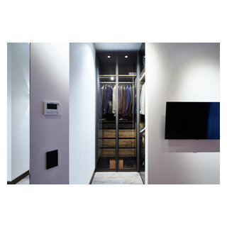Гардеробная с фасадами Mixal - Contemporary - Closet - Moscow - by СВОЁ ...