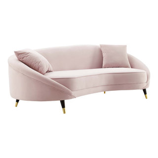 Modway Echo Performance Velvet Sofa - Midcentury - Sofas - by ...