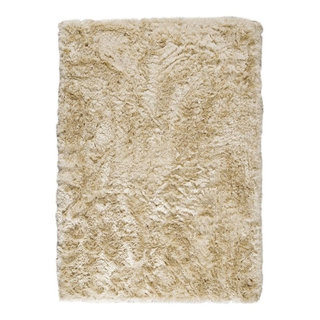 Hand Woven Vanilla Shag Area Rug, 2'x3' - Contemporary - Area Rugs - by ...
