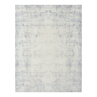Ayla Blue/Gray Modern Abstract Waterproof Area Rug, 2' X 5 ...