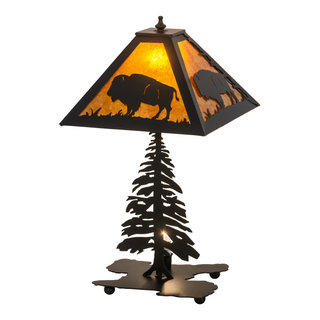 21 High Buffalo W/Lighted Base Table Lamp - Rustic - Table Lamps - by ...