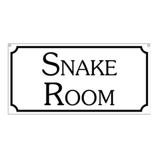 Snake Room, Aluminum Retro Caution Rv Movie Film Sign, 6"x12 ...
