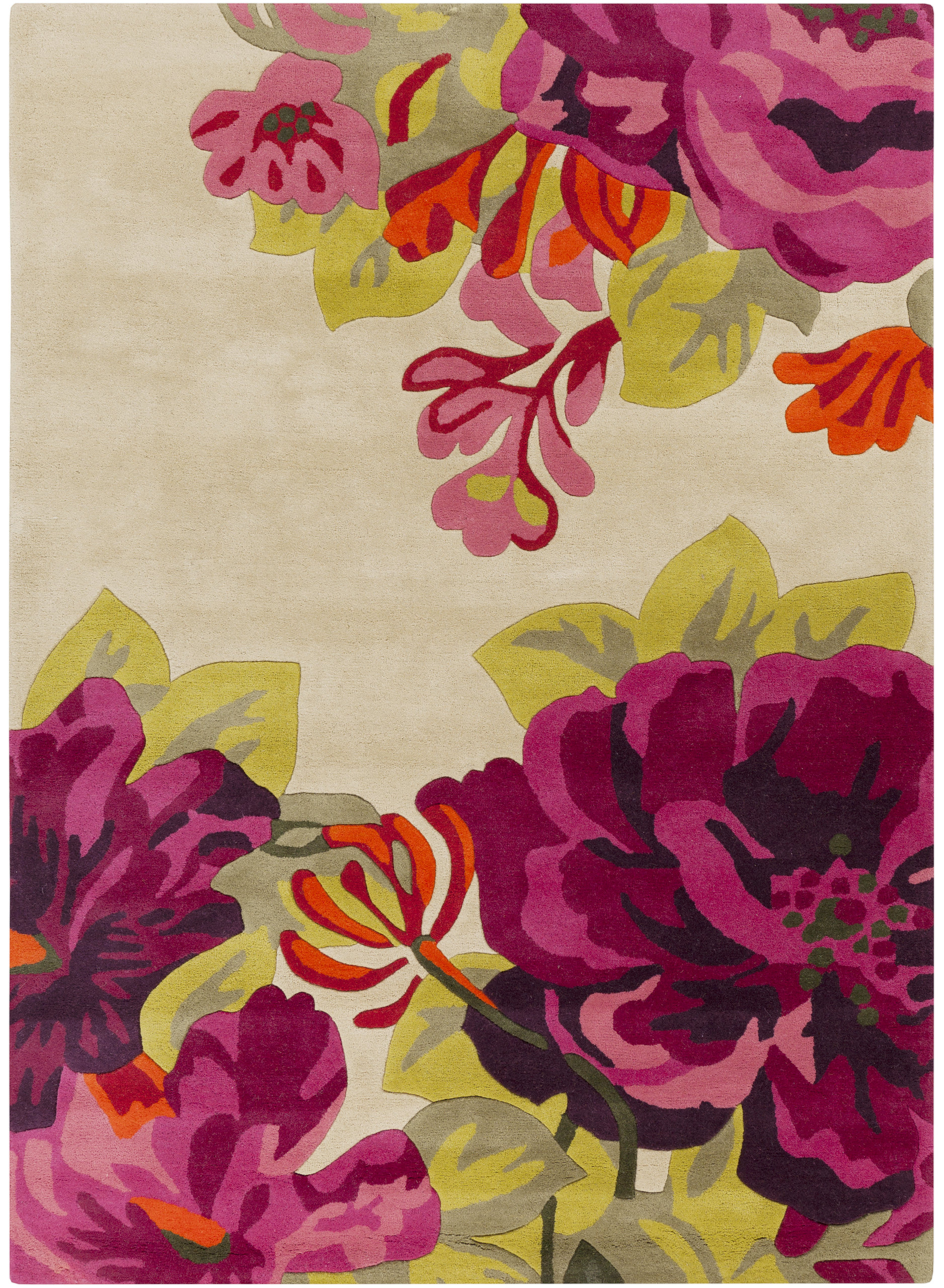 Hand Tufted Sanderson Wool Rug SND-4507, 5' x 8' - Contemporary - Area ...