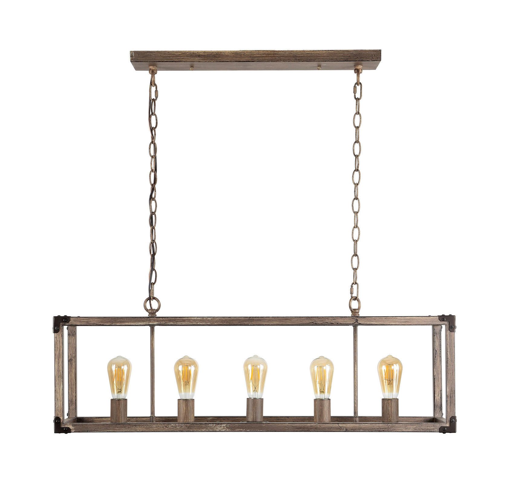 JONATHAN Y Lighting JYL7477 Magnolia 5 Light 36"W LED Chandelier ...