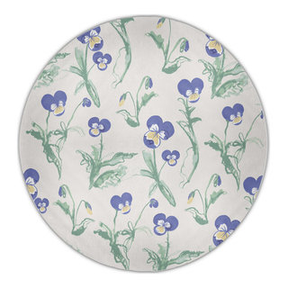 Bunch of Pansies Rug, 5' Round - Contemporary - Area Rugs - by E by ...