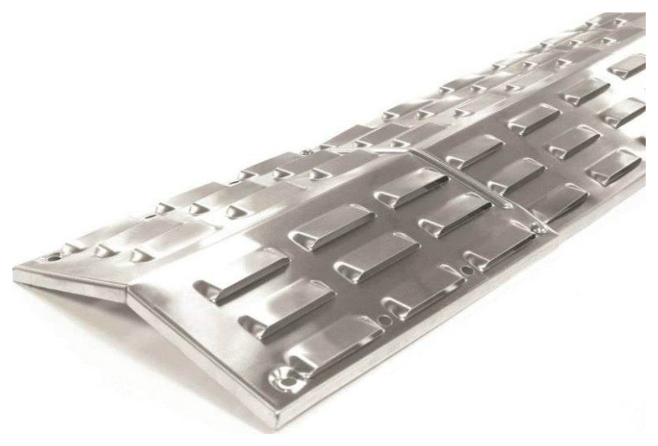 GrillPro 92375 Porcelain Covered Heat Plate, Stainless Steel ...