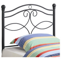 Coaster Twin Headboard, Matte Black - Mediterranean - Headboards - by ...