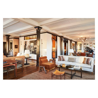 Sunlit Downtown Loft - Transitional - Living Room - New York - by ...