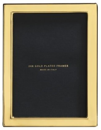 Cunill 24K Gold Plated Plain 1/2" Border Picture Frame, 5"x7 ...