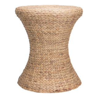 Hourglass Accent Table, Water Hyacinth - Tropical - Side Tables And End ...