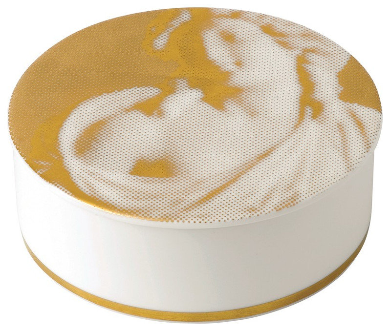 Wedgwood Gilded Muse Large Lidded Box - Contemporary - Decorative Boxes ...