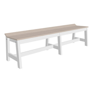 Poly Cafe Dining Bench, 72 Inch - Transitional - Outdoor Benches - by ...
