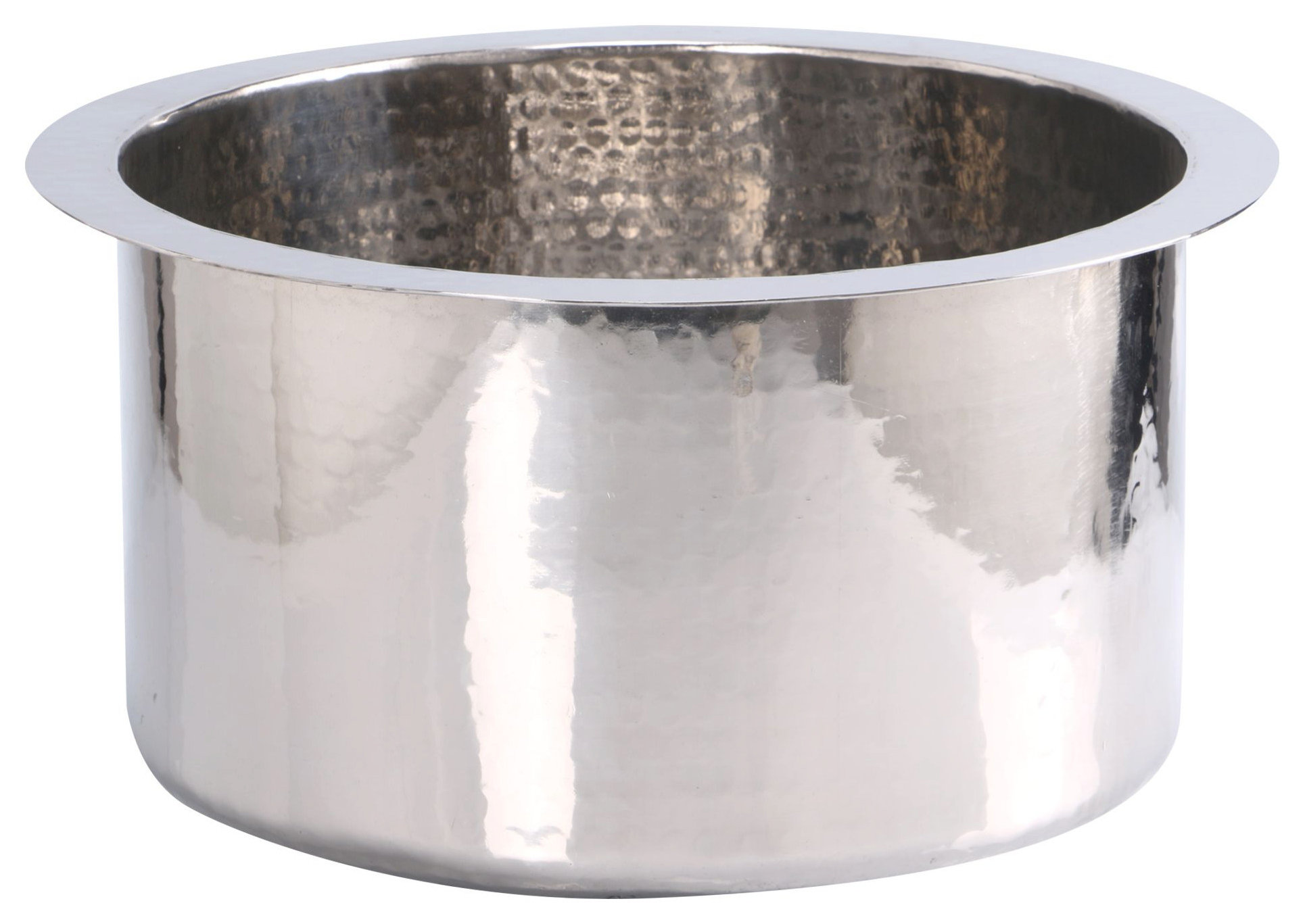 Nantucket RS15-SS 15-Inch Hand Hammered Round Stainless Steel Bar Sink ...