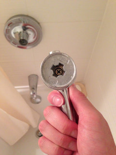 Shower faucet handle fell off, how to reattach?