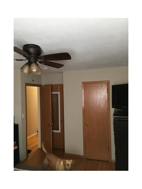 Bedroom with too many doors and off centered windows??