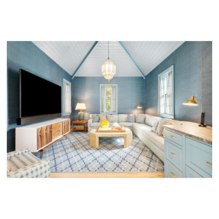 Historic Sea Cabins - Beach Style - Home Theater - Charleston - by St ...