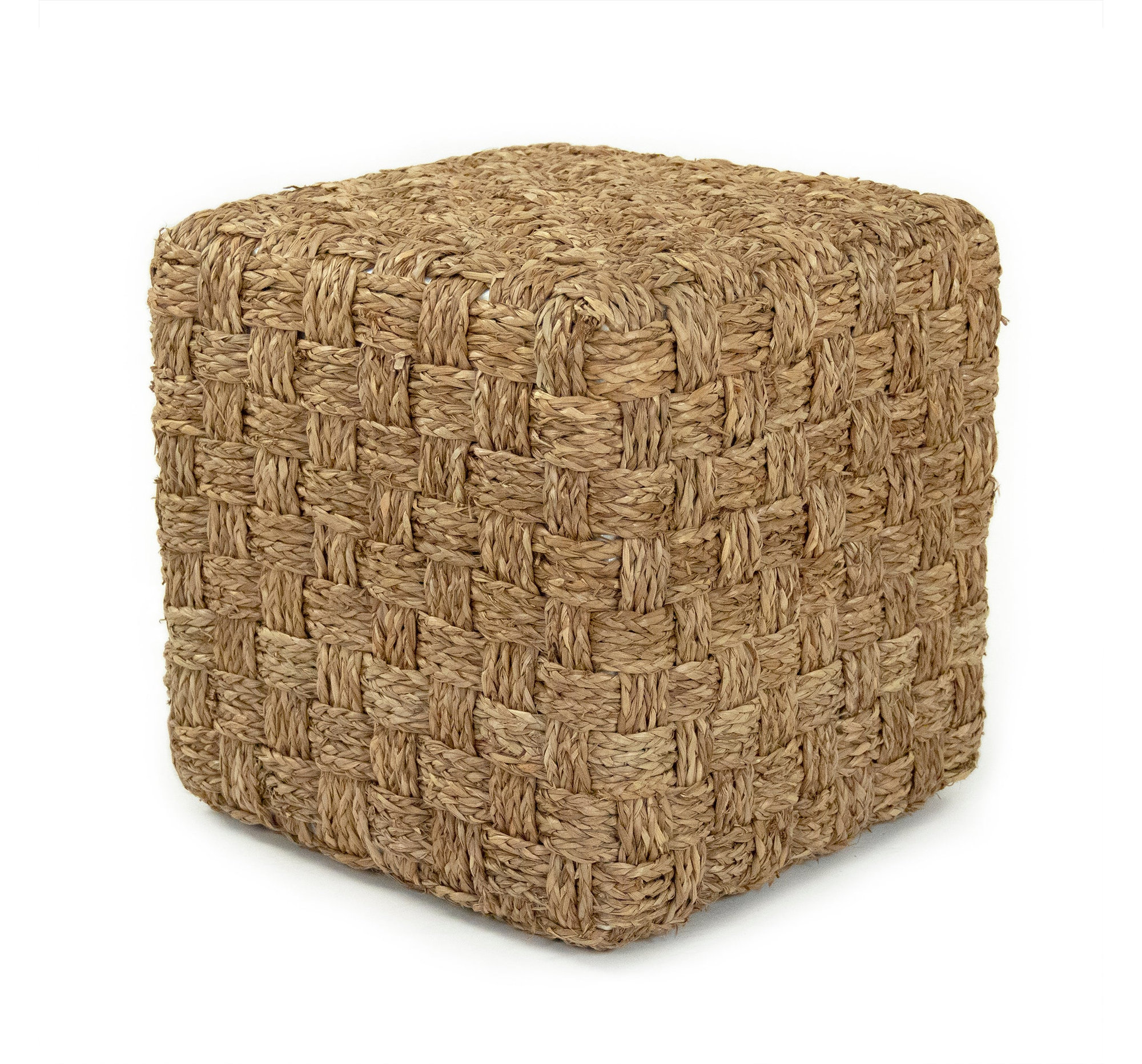 Woven Pouf - Beach Style - Floor Pillows And Poufs - by Hudson Home Decor | Houzz