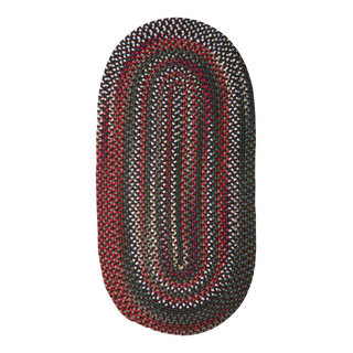 Chestnut Knoll Variegated/Multi Indoor Rug CK47, 2'x11' Oval ...