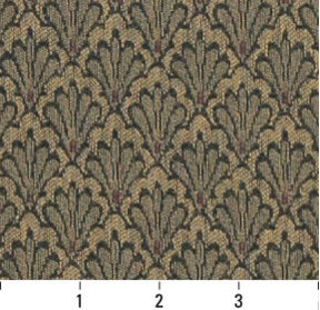 Gold And Midnight Shell Upholstery Fabric By The Yard, By The Yard ...