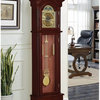 Coaster Traditional Wood Grandfather Clock with Chime in Brown ...