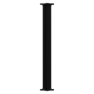6" x 8' Endura-Aluminum Column, Round Shaft, Gloss White Finish w ...