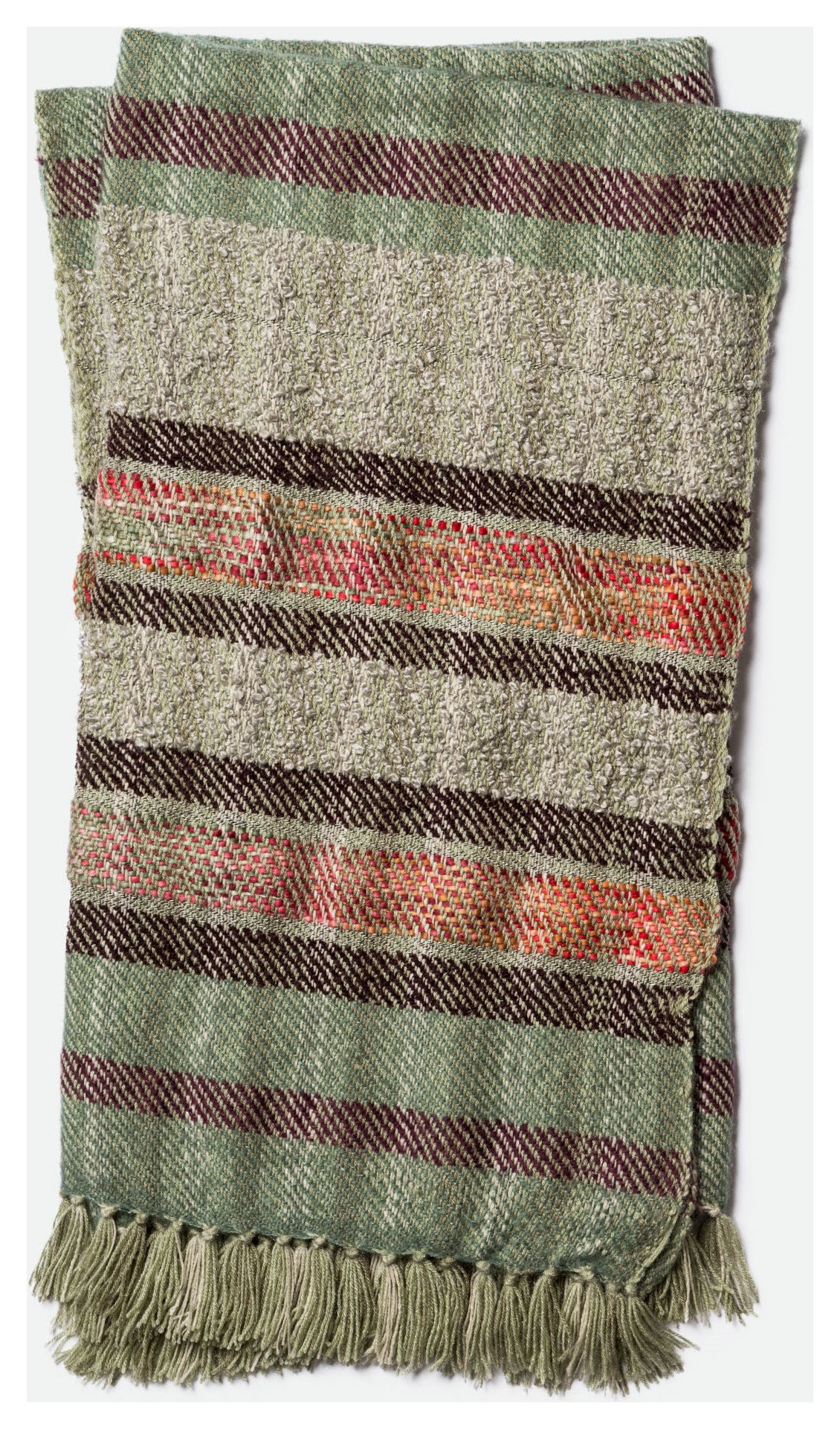 Loloi Throws T0013 Grey / Wine 4'-2" X 5', 4'-2" X 5' - Contemporary ...