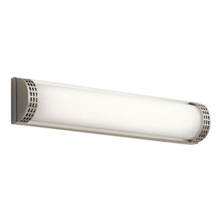 Elan Lighting 1 Light 23 1/2 LED Warm White Vanity in Brushed Nickel ...