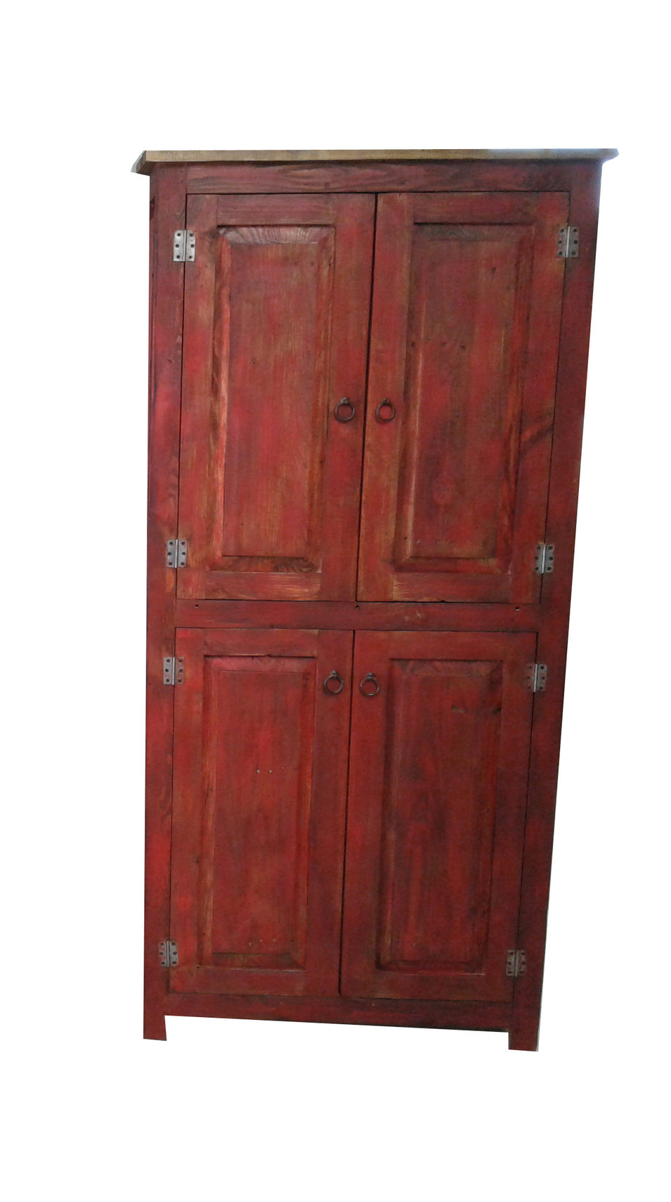 Red Wash Rustic Reclaimed Wood Bathroom Vanity With Storage Cabinet ...