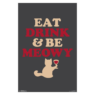 Snorg Tees Meowy Poster - Contemporary - Prints And Posters - by Trends ...