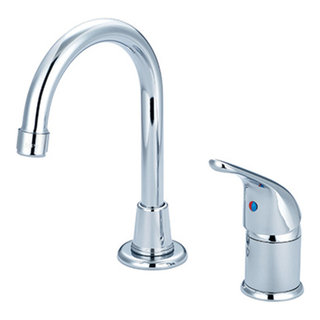 Single Handle Bar Faucet, Polished Chrome - Contemporary - Bar Faucets ...