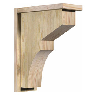 Monterey Corbel w/Backplate, 14"Dx18"H - Transitional - Corbels - by ...