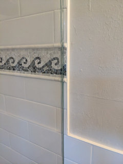 Shower listello cut - how to reconfigure