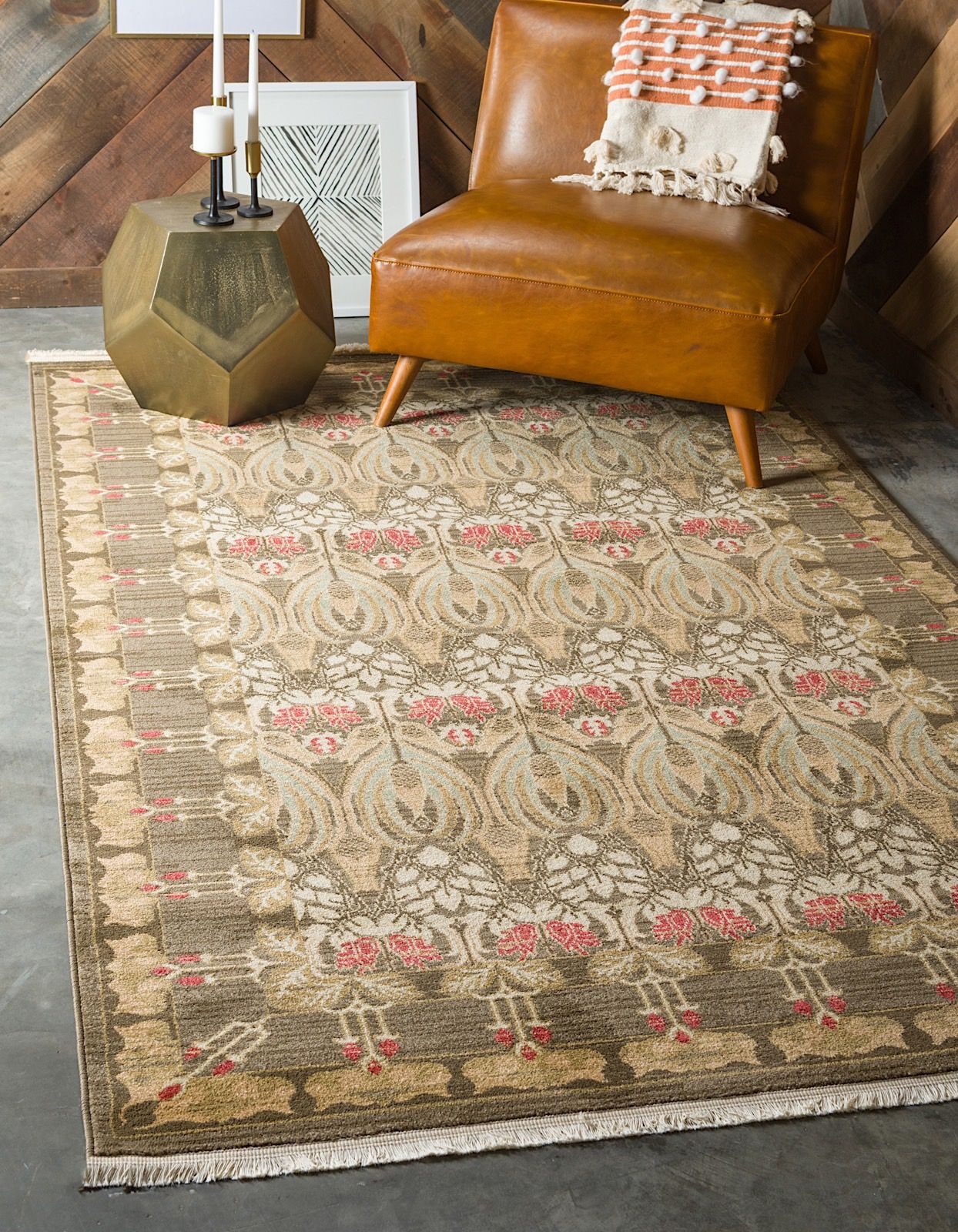 Traditional Stirling Chestnut Area Rug, 8' Round - Craftsman - Area ...
