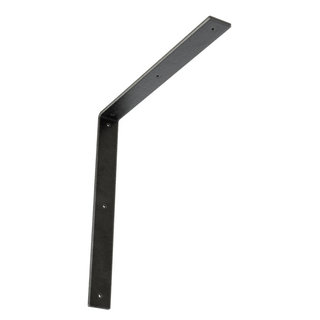 2"x20"x20" Hamilton Steel Bracket, Hammered Black, 2Wx18"Dx18"H ...