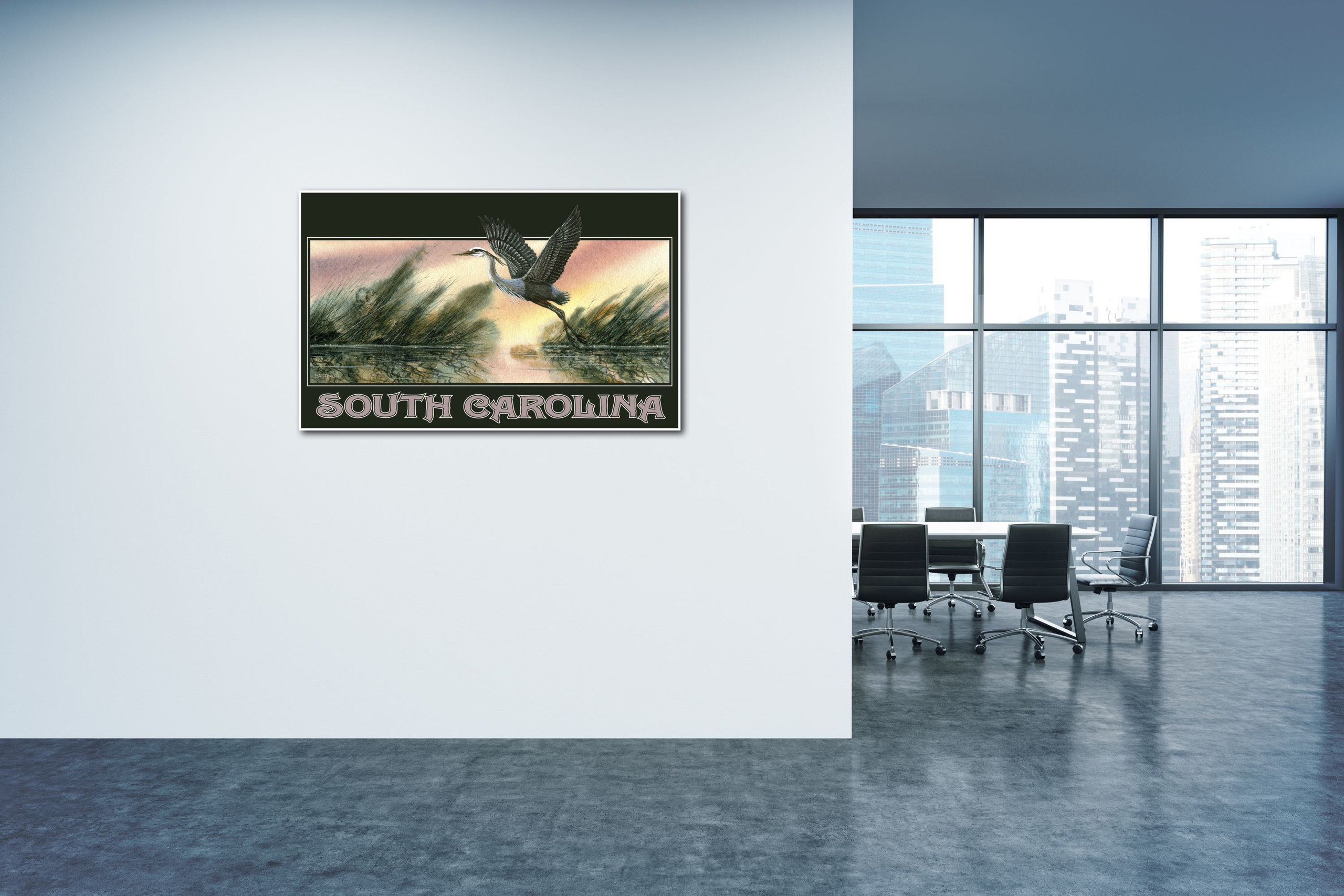 by Artist Dave Bartholet South Carolina Cool Of The Art Print, 30"x45 ...