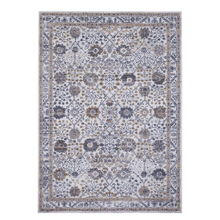Nicole Miller Kenmare Celeste Runner Area Rug 2'2x7'2 Distressed Gray ...