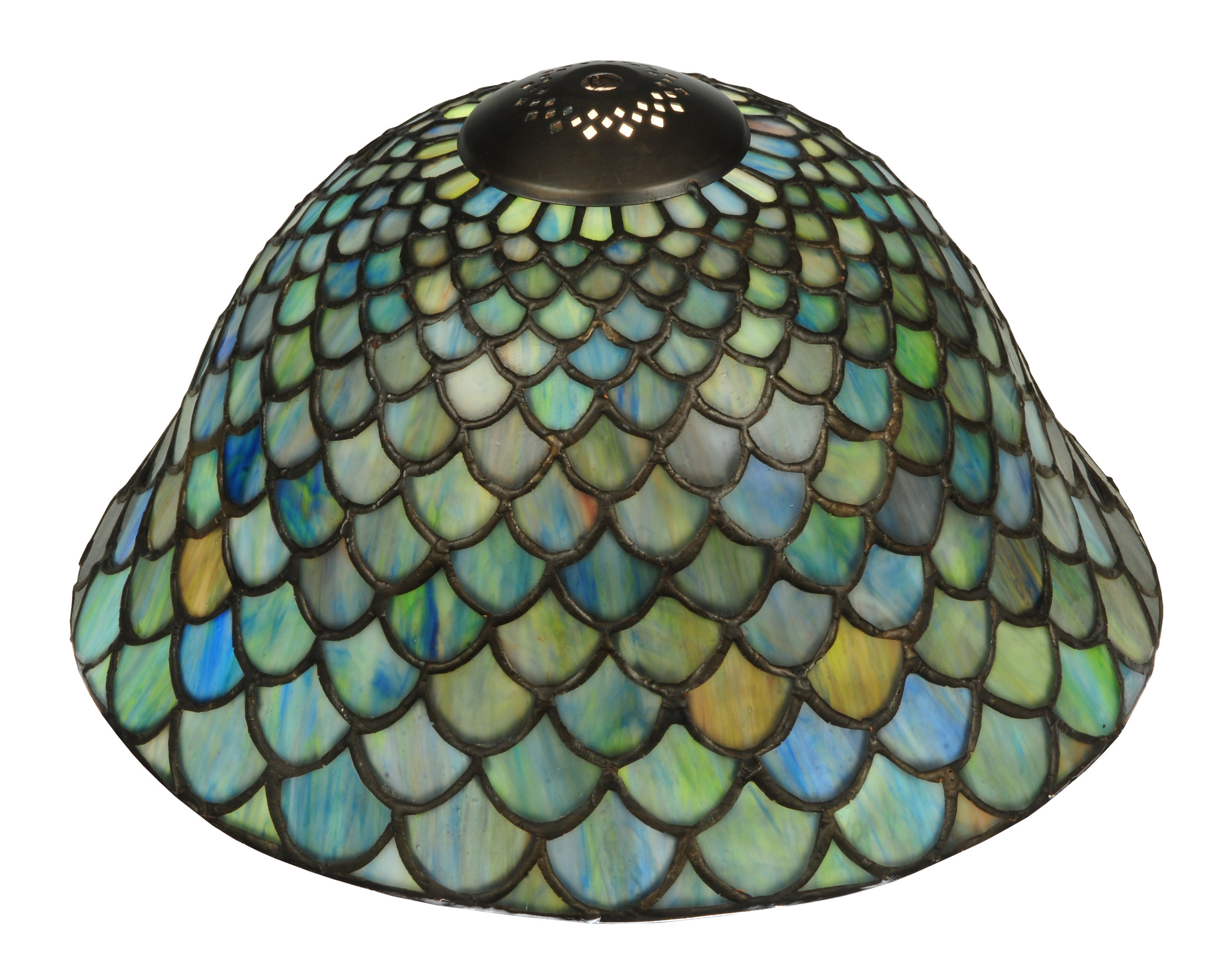 12" Tiffany Fishscale Shade - Beach Style - Lighting Globes And Shades ...