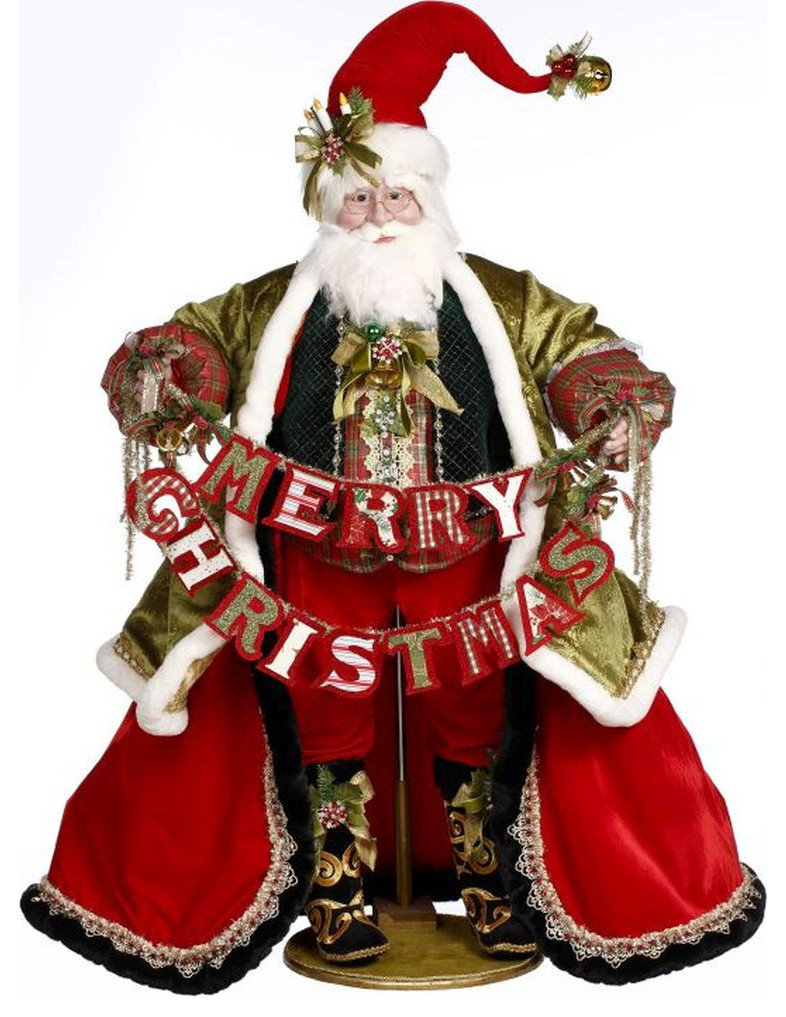 Mark Roberts Christmas 2023 Merry Christmas Santa - 52" - Contemporary ...