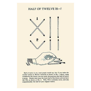 Half of Twelve Is -?, 12" x 18" - Traditional - Prints And Posters - by ...
