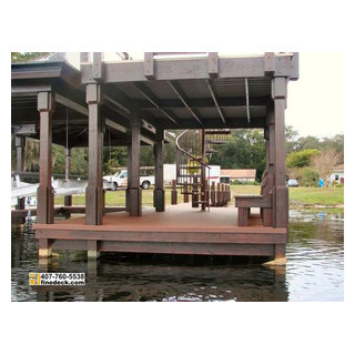 New Two Story Dock With Hip Roof Over a Boat Slip, Maitland FL ...