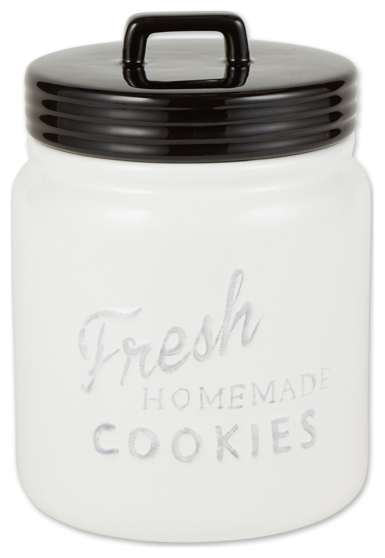 Black Ceramic Cookie Jar - Contemporary - Kitchen Canisters And Jars ...