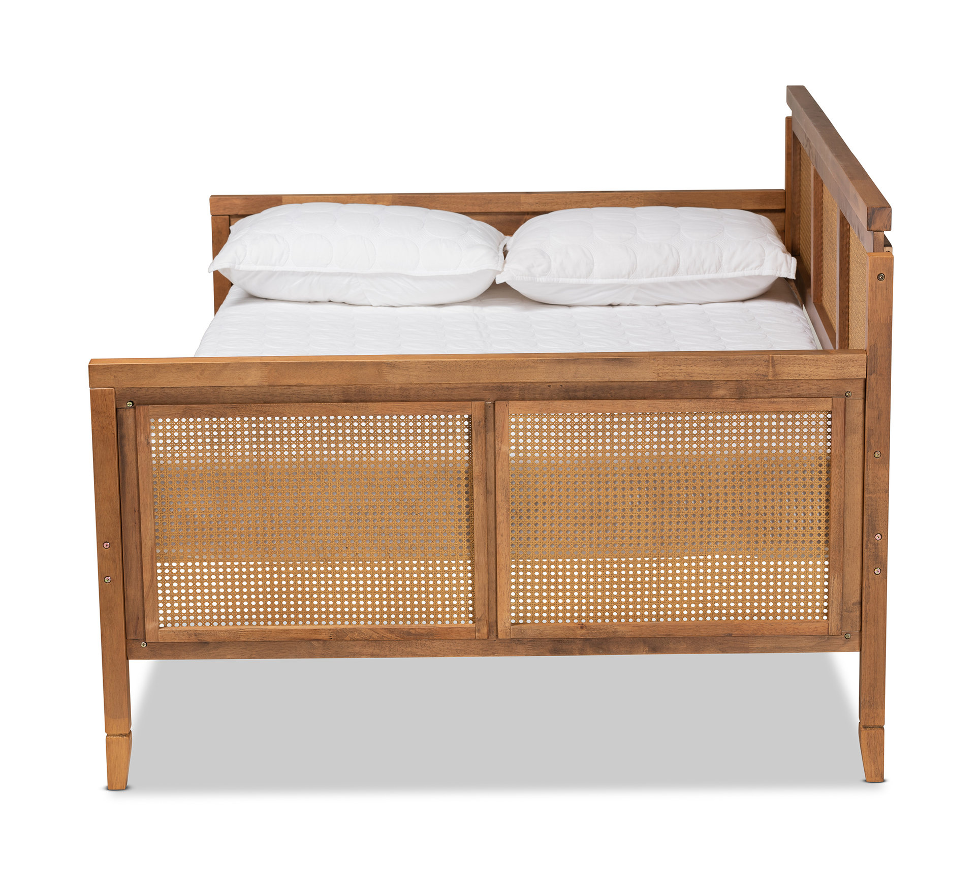 Wolverton Modern Farmhouse Walnut Effect Full Size Daybed - Tropical ...