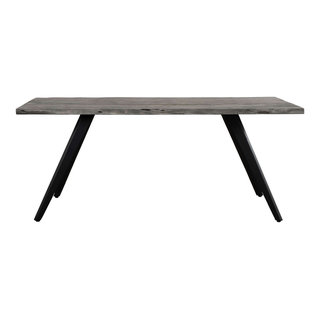 Wexford Wood Dining Table, Gray Wood - Rustic - Dining Tables - by ...