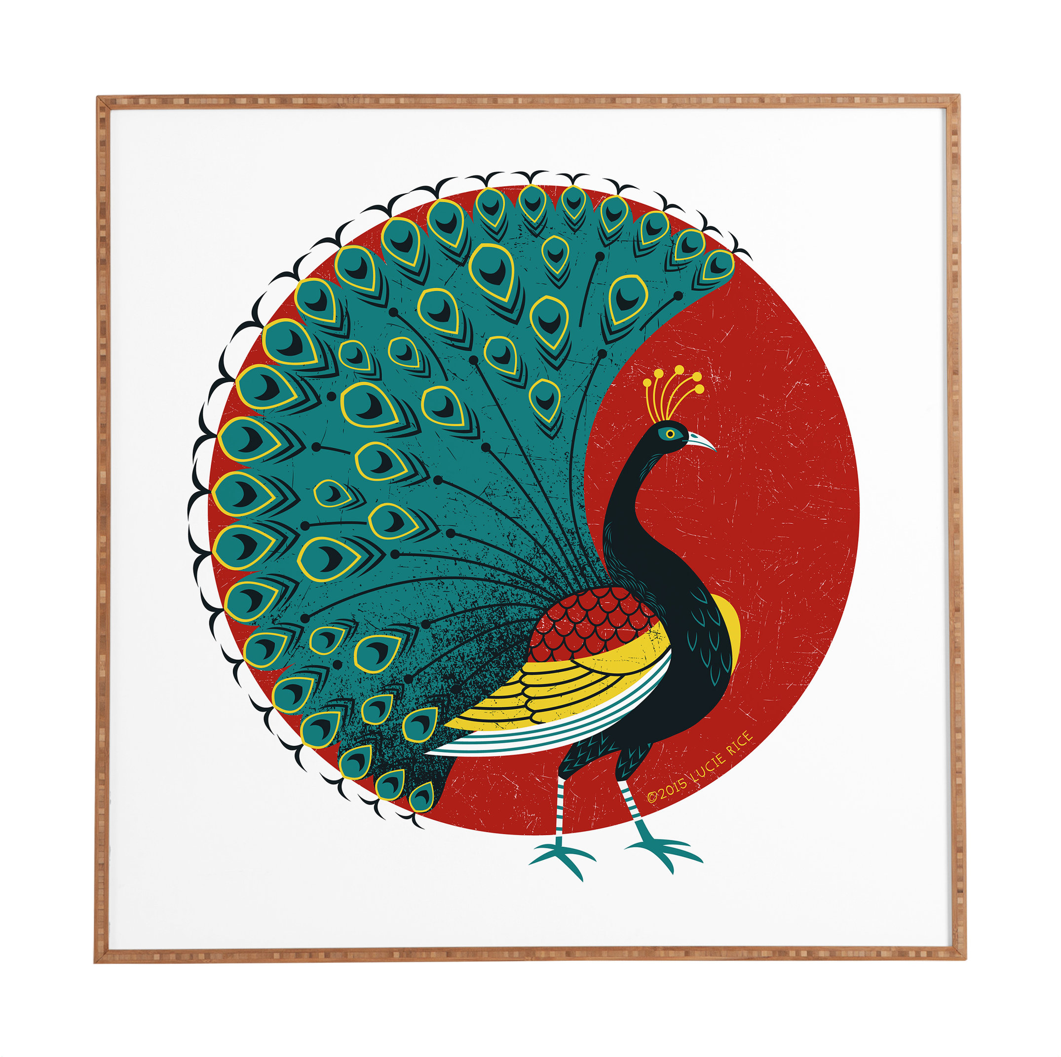 Lucie Rice Peacockin Framed Wall Art, Large, Small - Contemporary ...